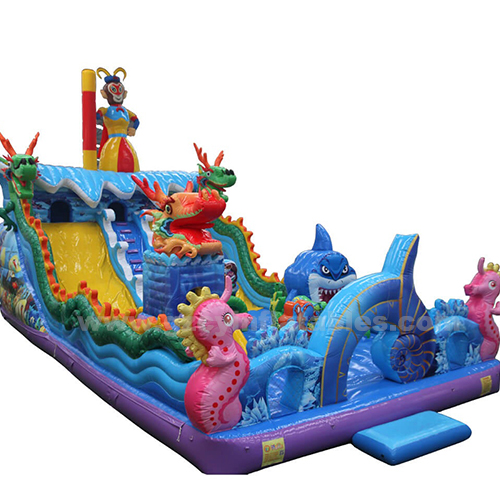 kids jumping castles inflatable bounce castle water slide with pool