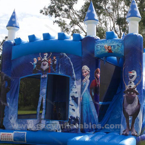 Frozen Bouncy Castle Slide
