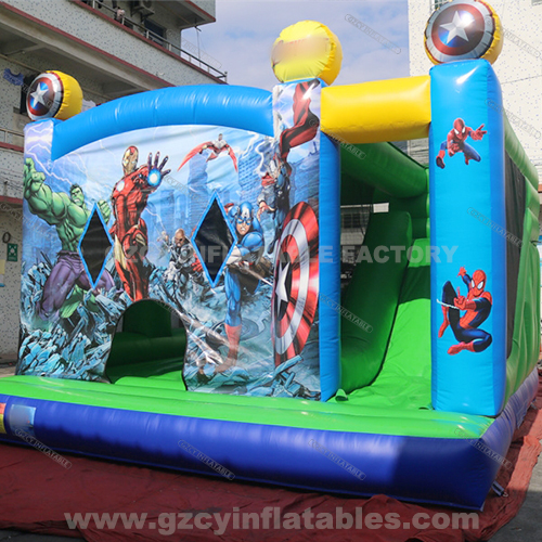 Transformers Cartoon Theme Inflatable Bounce House Spider-Man ...