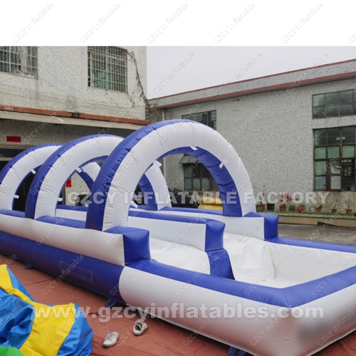 Long water slide inflatable pool