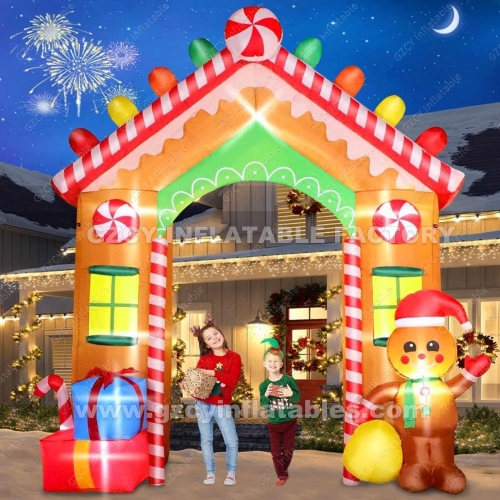 christmas inflatable arch,inflatable xmas arch,candy cane archway ...